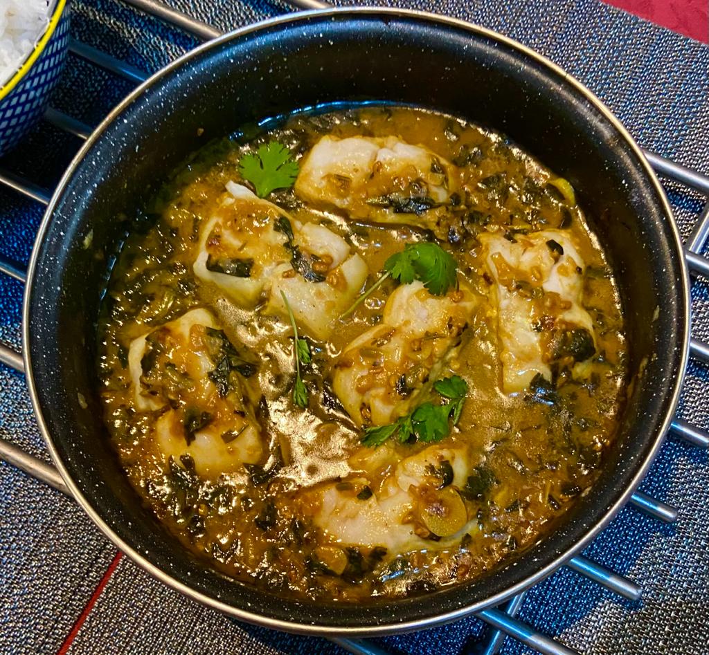 GHELYEH MAHI (COD IN TAMARIND, CORIANDER AND FENUGRRK SAUCE) : Ooh La Loire